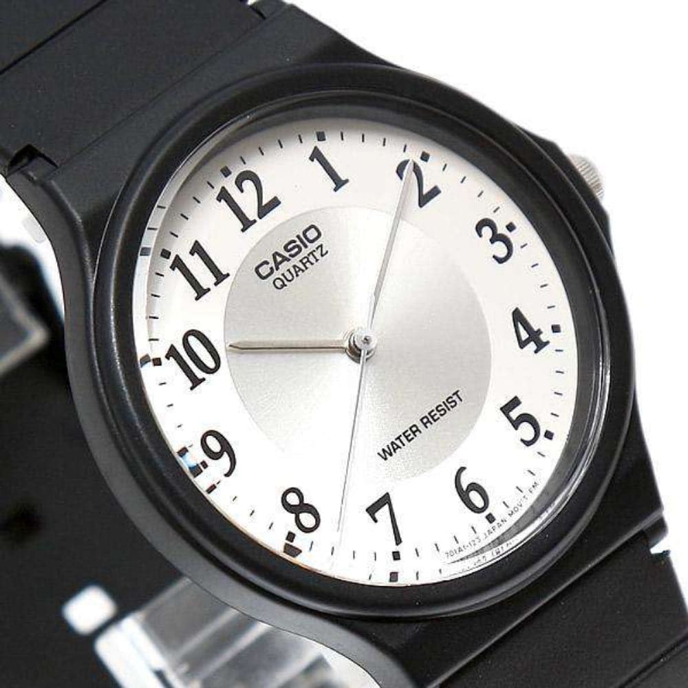 Casio General White Dial Black Resin Strap Unisex Watch MQ-24-7B3LDF-P – H2 Hub