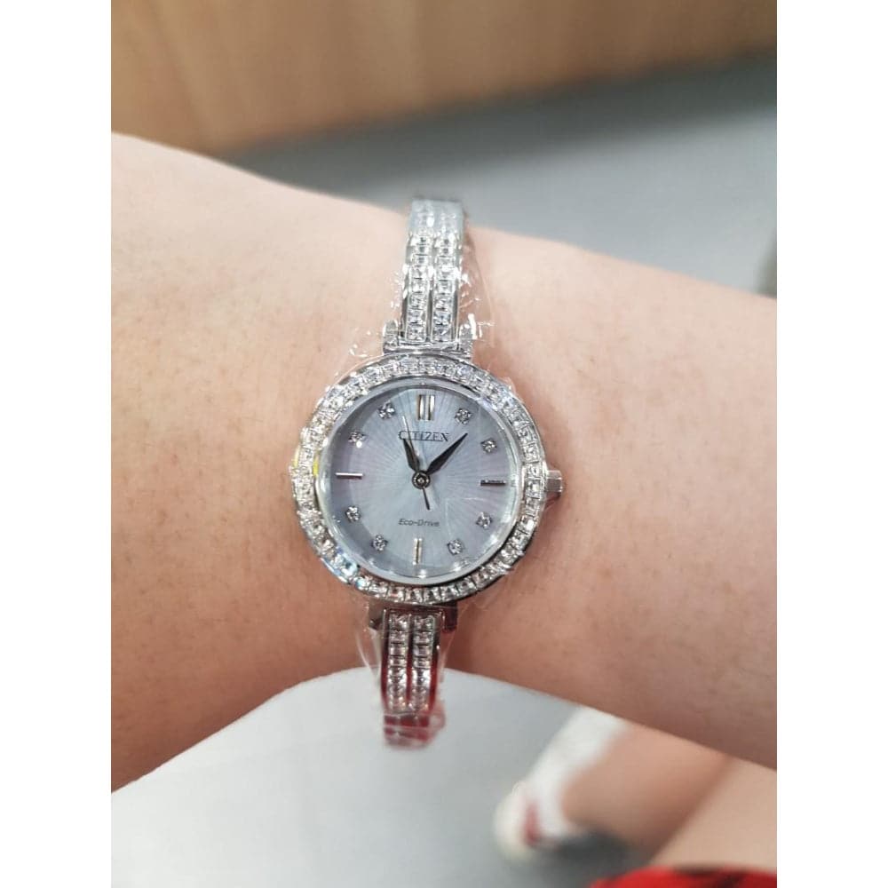 CITIZEN EM0860-51D SILHOUETTE CRYSTAL STAINLESS STEEL WOMEN'S WATCH – H2 Hub