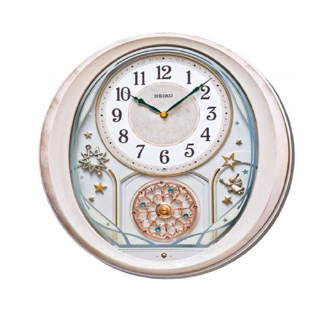 Seiko Wall Clock One Way Rotating Pendulum QXM370PT – H2 Hub