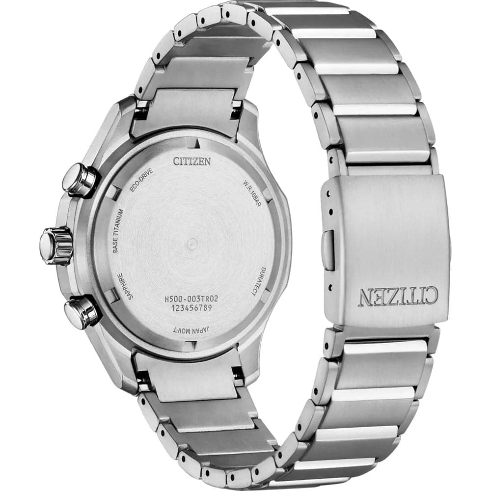 Citizen Eco-Drive Titanium Chronograph Mens Watch AT2530-85A – H2 Hub