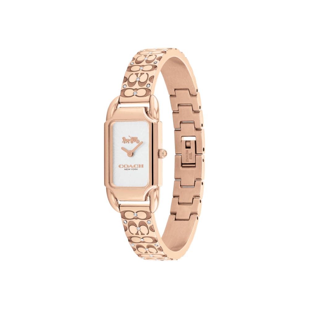 Coach New York Cadie Rose Gold Stainless Steel Strap Women Watch 14504 ...