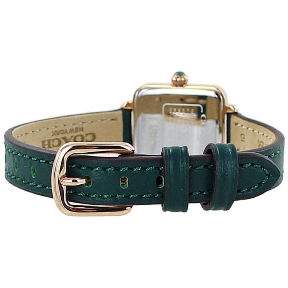 Coach New York Green Dial Leather Strap Women Watch 14504227 – H2 Hub