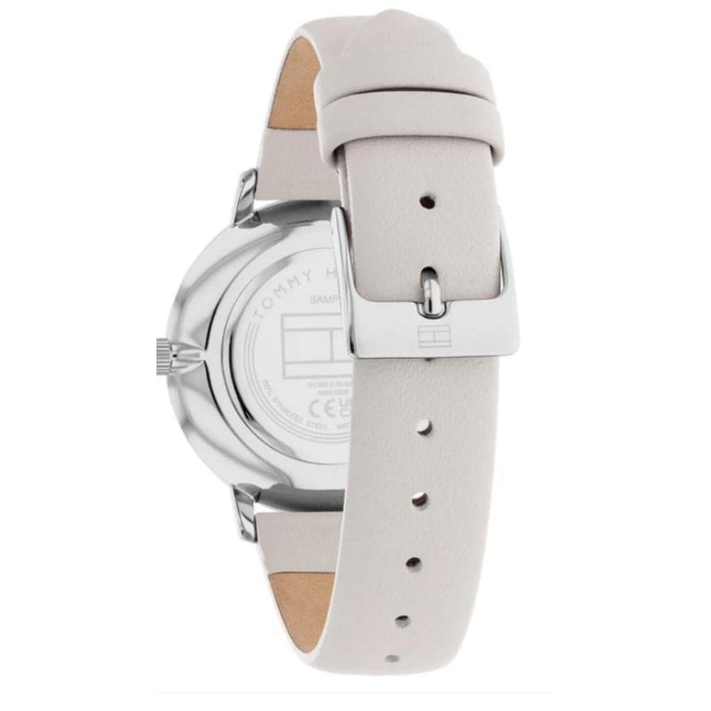 Tommy Hilfiger Silver Leather Strap Unisex Watch 1782671 – H2 Hub