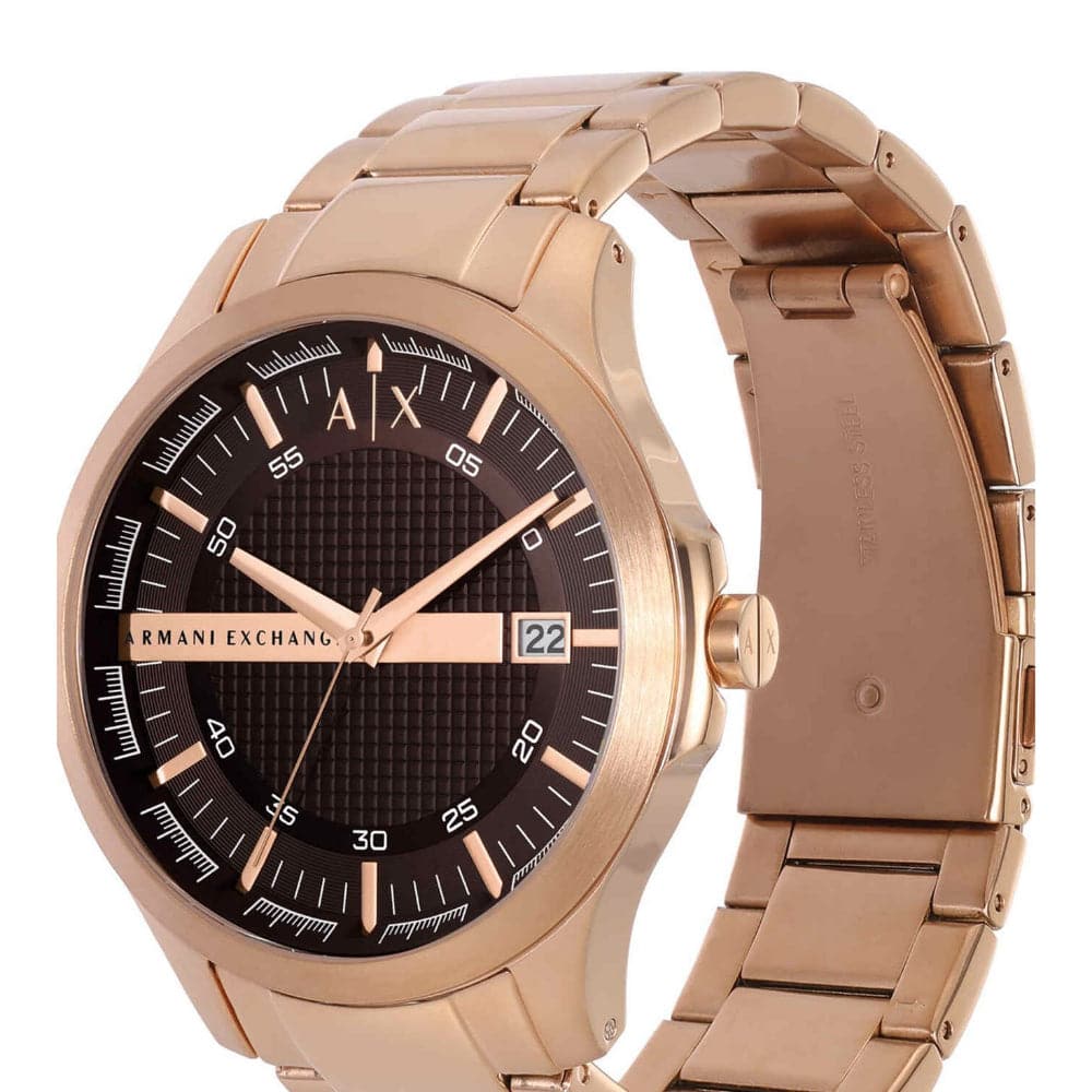 Armani Exchange Rose Gold Stainless Steel Strap Men Watch AX2449 – H2 Hub