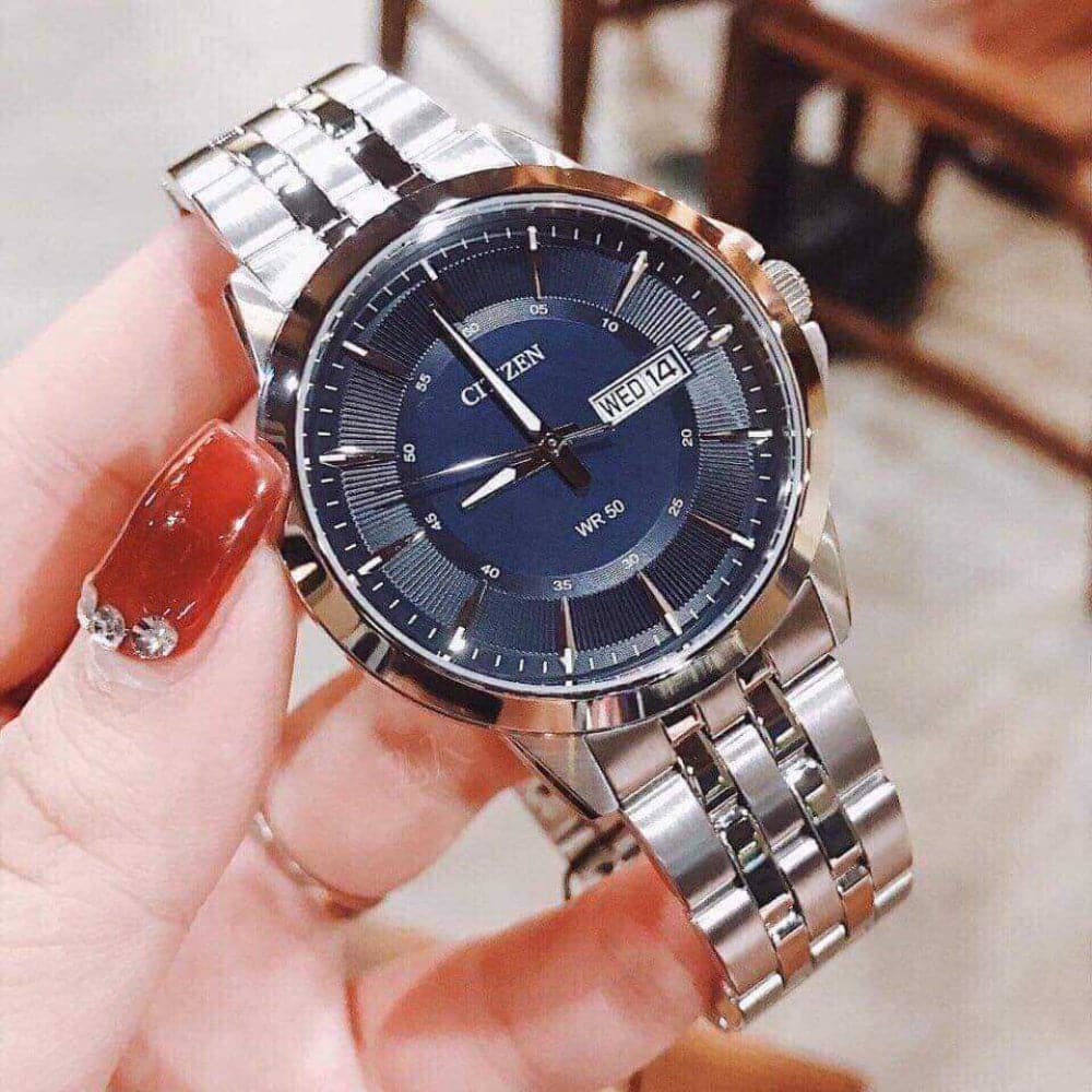 Citizen Blue Dial Silver Stainless Steel Strap Men Watch BF2011-51L ...