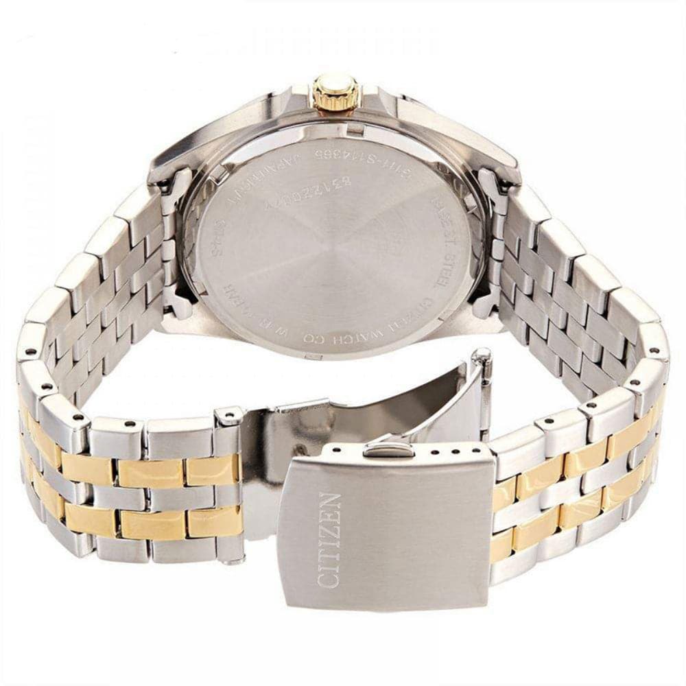 Citizen Quartz Analog Two-Tone Stainless Steel Strap Men Watch BI1054 ...