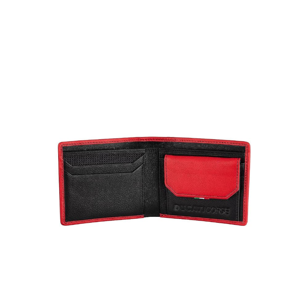 Ducati Wallet Corse Red Genuine Leather Men Wallet DTLGW2000303 – H2 Hub