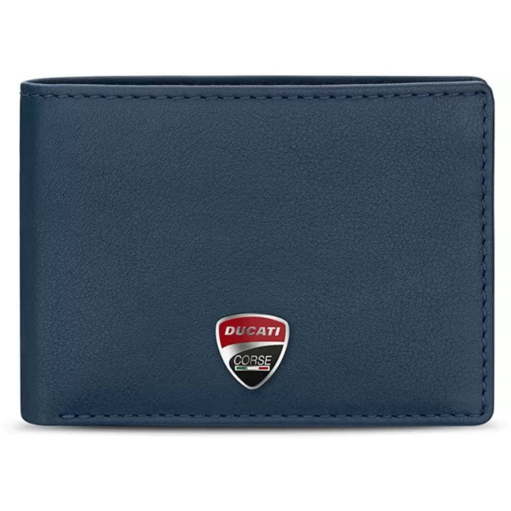 Ducati Wallet Corse Blue Genuine Leather For Men DTLGW2201008 – H2 Hub