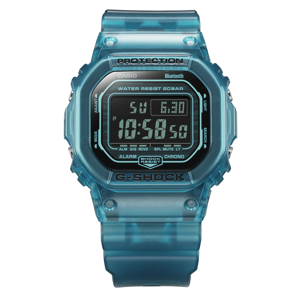 Casio G-Shock Digital Turquoise Resin Strap Men Watch DW-B5600G-2DR-P ...