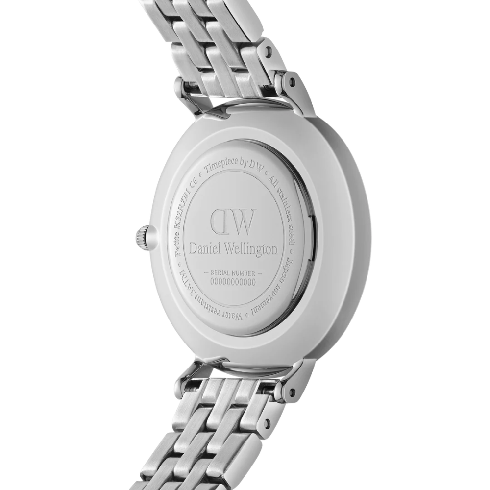 Daniel Wellington Petite Roman Numerals 5-Link Silver Strap Women's Wa ...