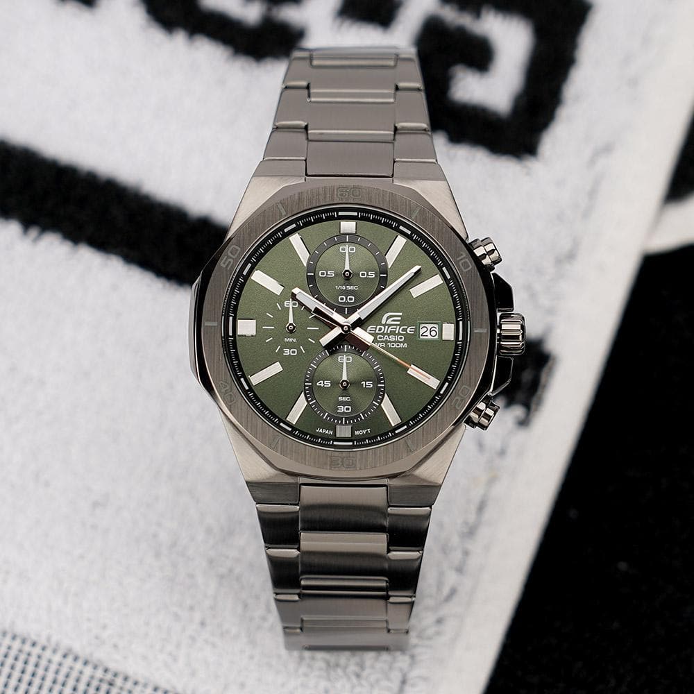 Casio Edifice Gray Stainless Steel Strap Men Watch EFV-640DC-3AVUDF-P ...