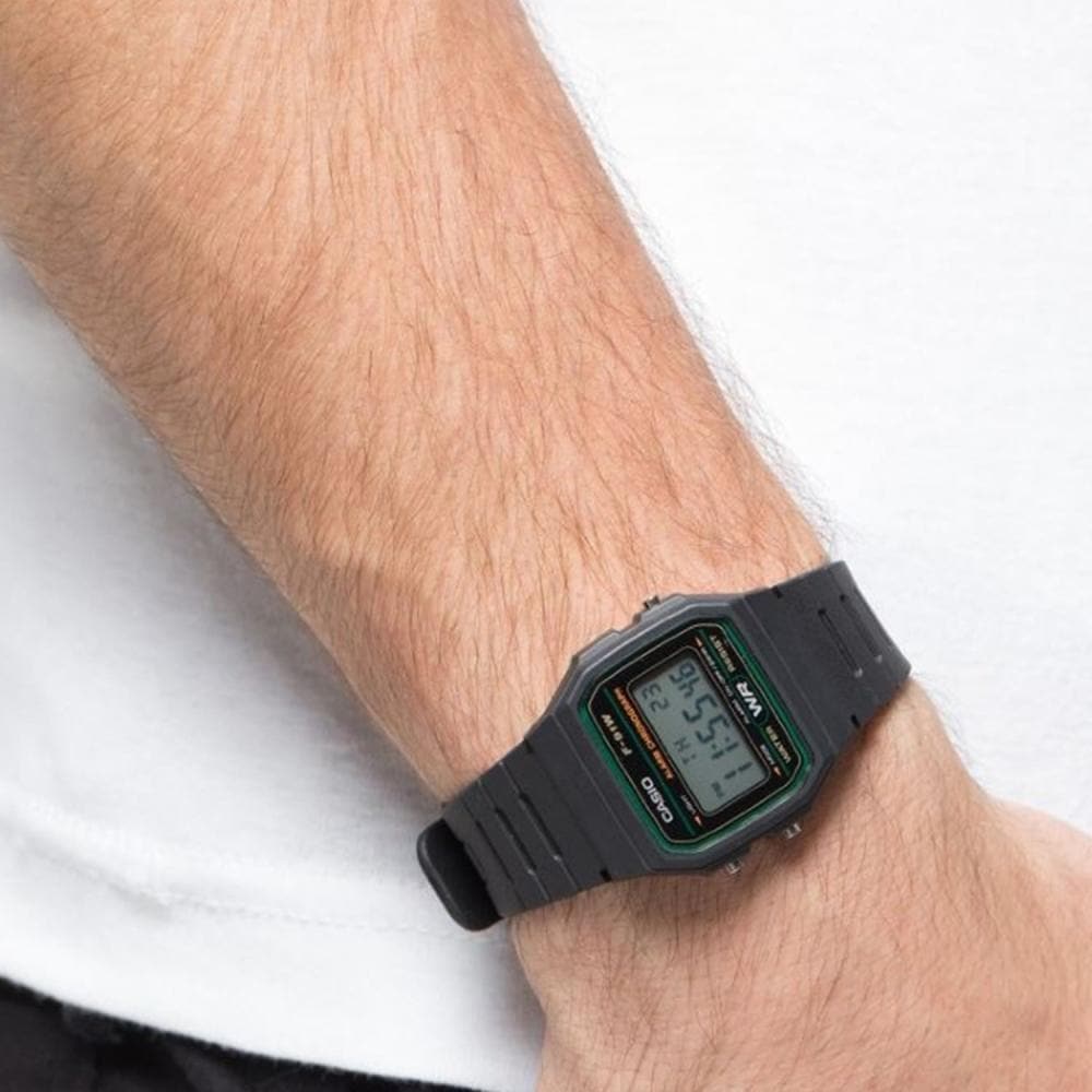 Casio General Digital Black Resin Strap Unisex Watch F-91W-3DG-P – H2 Hub