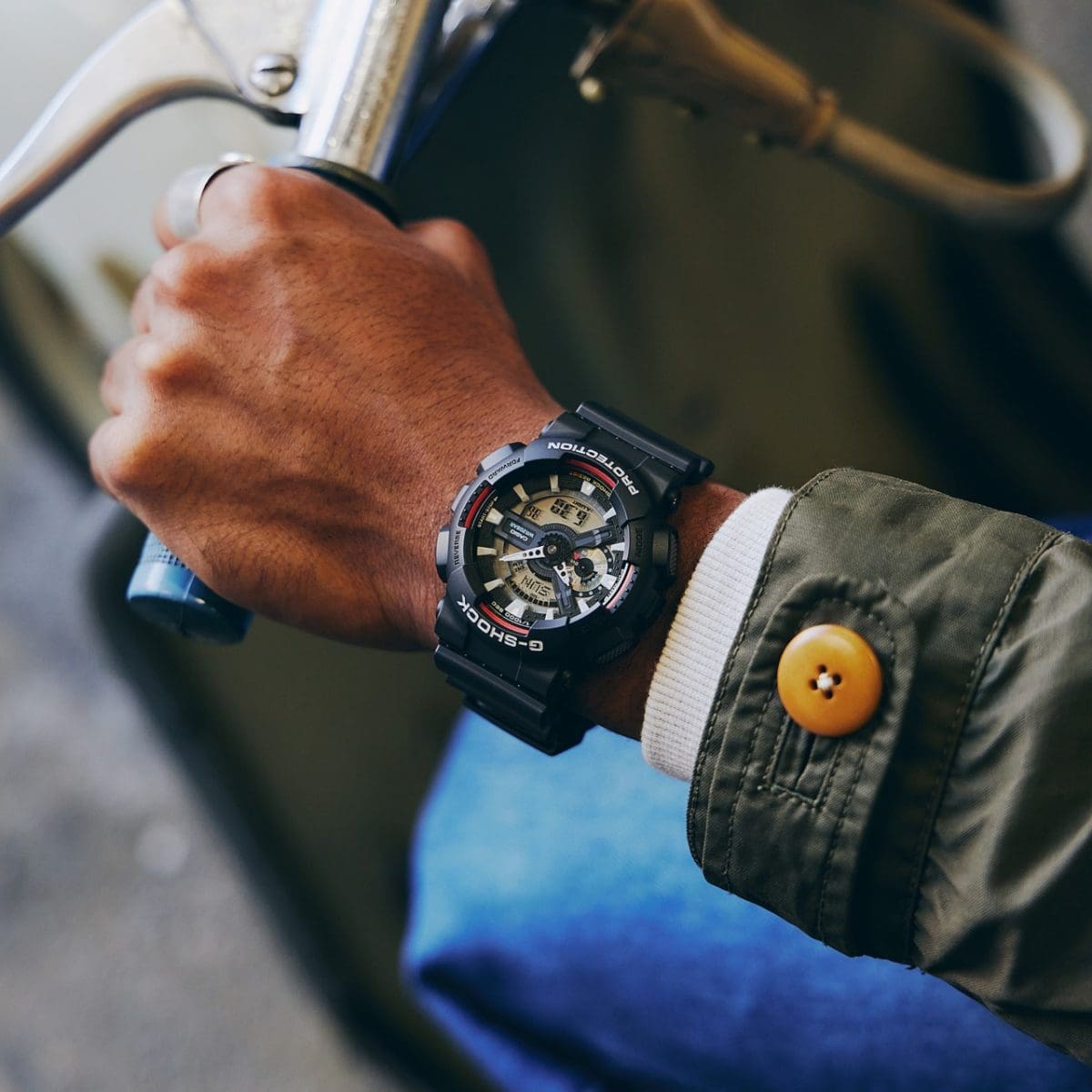 Casio G-Shock Digital-Analogue Black Resin Strap Men's Watch - Shock R ...