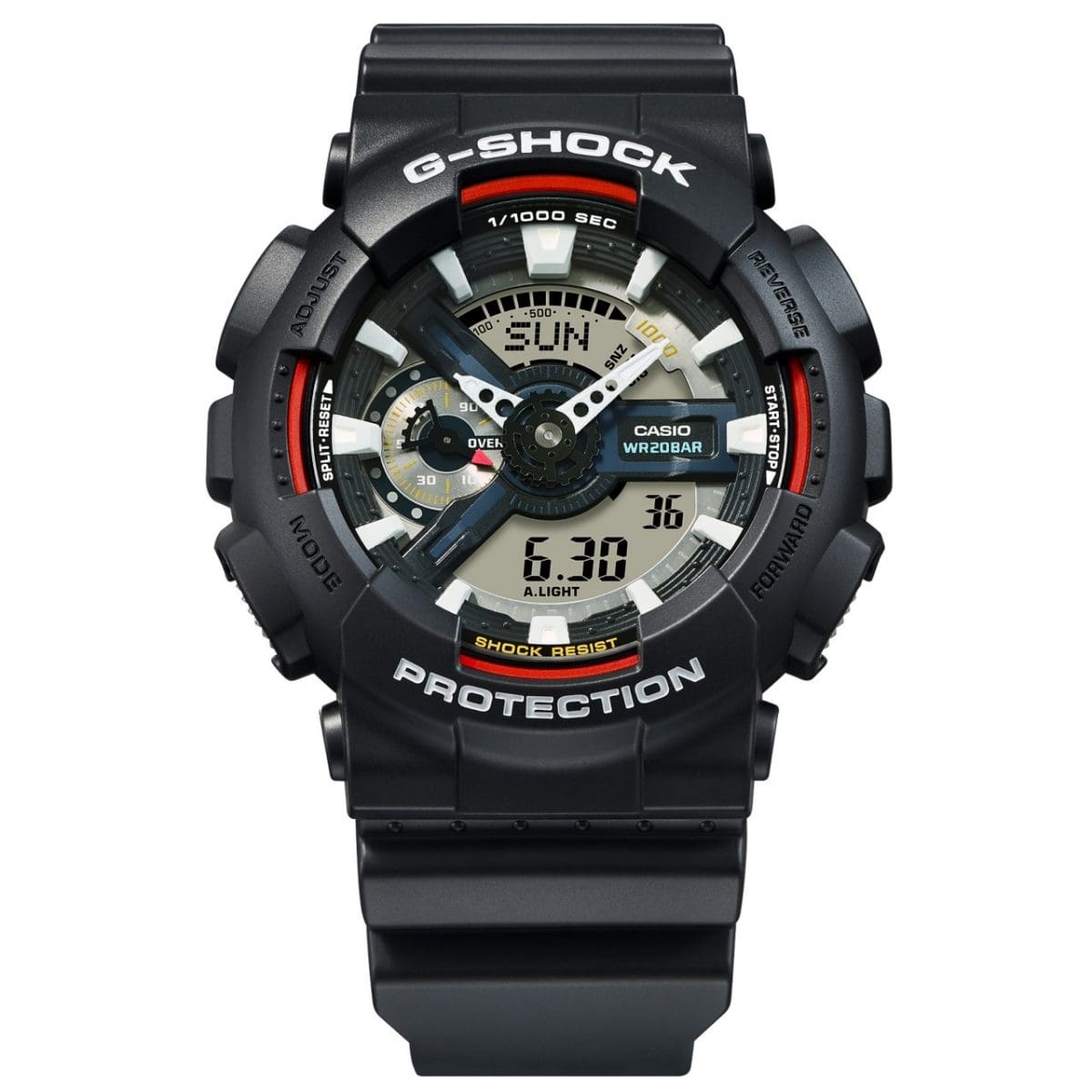 Casio G-Shock Digital-Analogue Black Resin Strap Men's Watch - Shock R ...