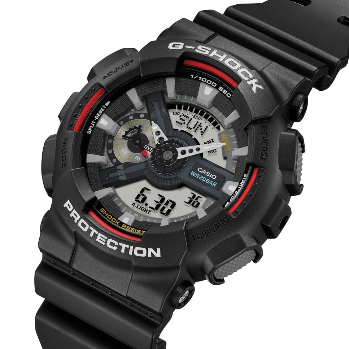Casio G-Shock Digital-Analogue Black Resin Strap Men's Watch - Shock R ...