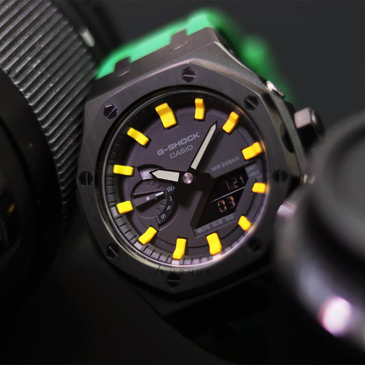 Casio Mod Sprite Green Resin Strap Men Watch GA-2100-1A1DR-M12 – H2 Hub