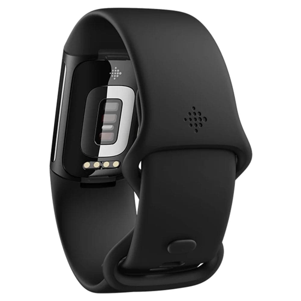 Fitbit Charge 6, Obsidian/Black Silicone Strap Unisex Smartwatch GA051 ...