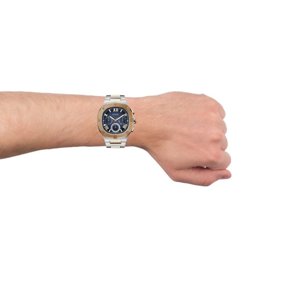 Guess Chronograph Two-Tone Stainless Steel Strap Unisex Watch GW0572G4 ...