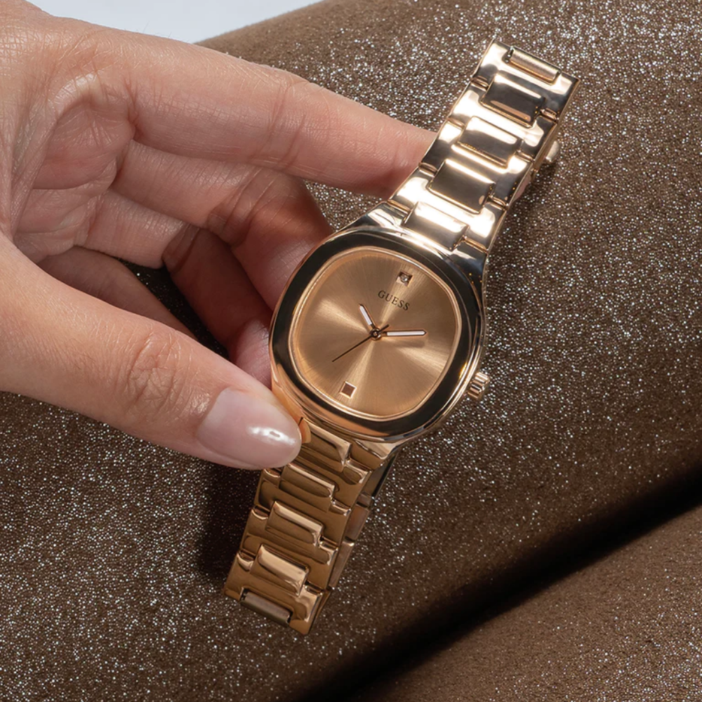 Guess Analog Rose Gold Stainless Steel Strap Women Watch GW0615L3 – H2 Hub