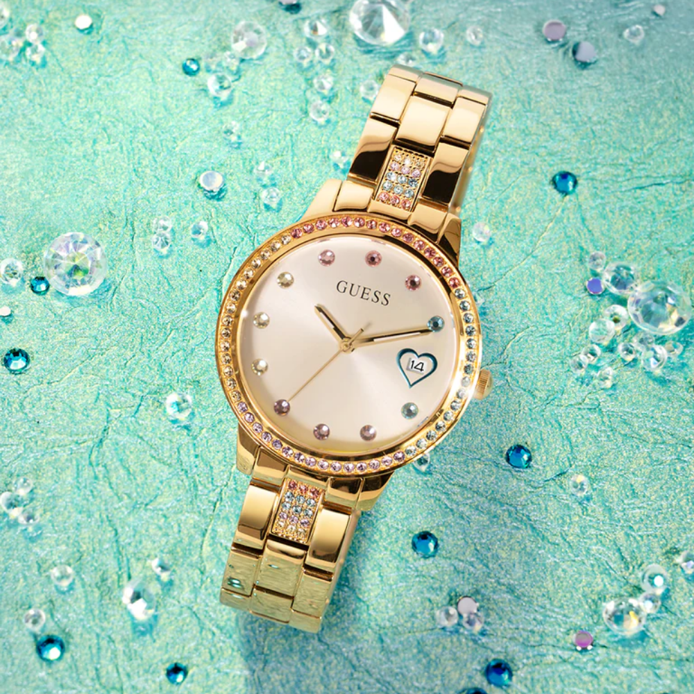 Guess Silver Dial Gold Stainless Steel Strap Women Watch GW0657L2 – H2 Hub