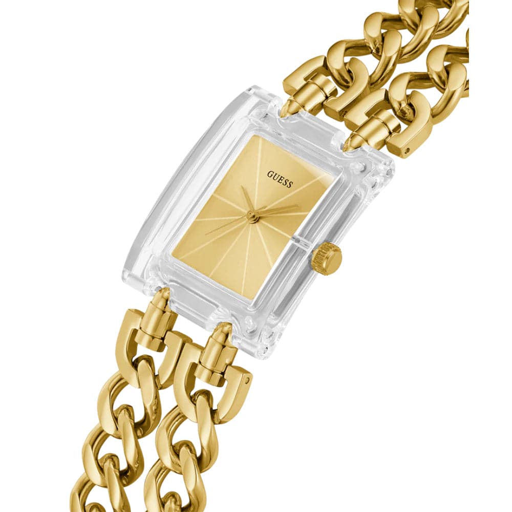 Guess Analog Gold Dial Stainless Steel Strap Women Watch GW0669L1 – H2 Hub