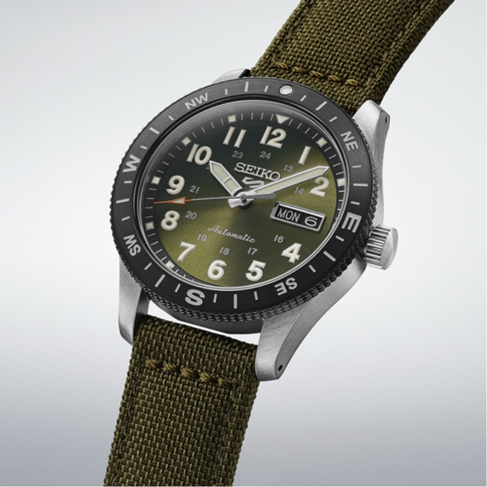 Seiko 5 Sports Green Nylon Strap Men's Watch HDB008K1 – H2 Hub