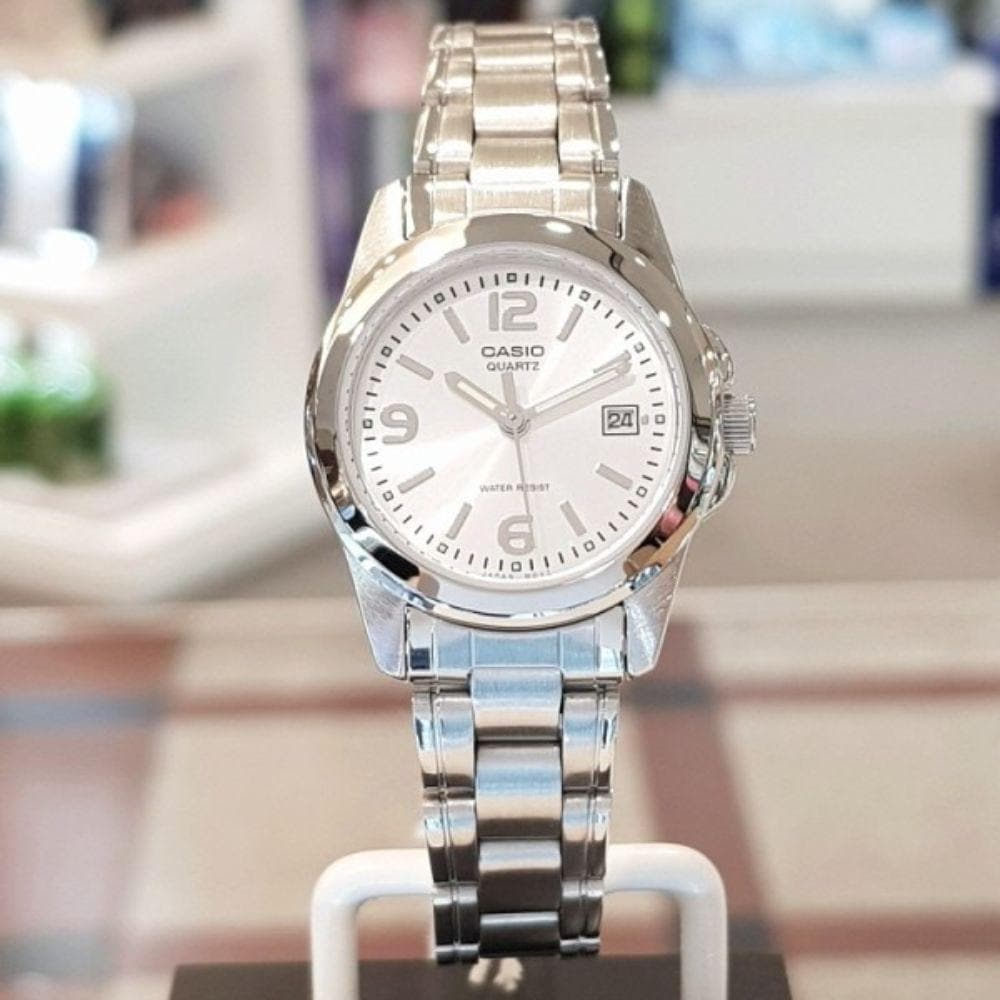 Casio General Silver Stainless Steel Strap Unisex Watch LTP-1215A-7ADF ...