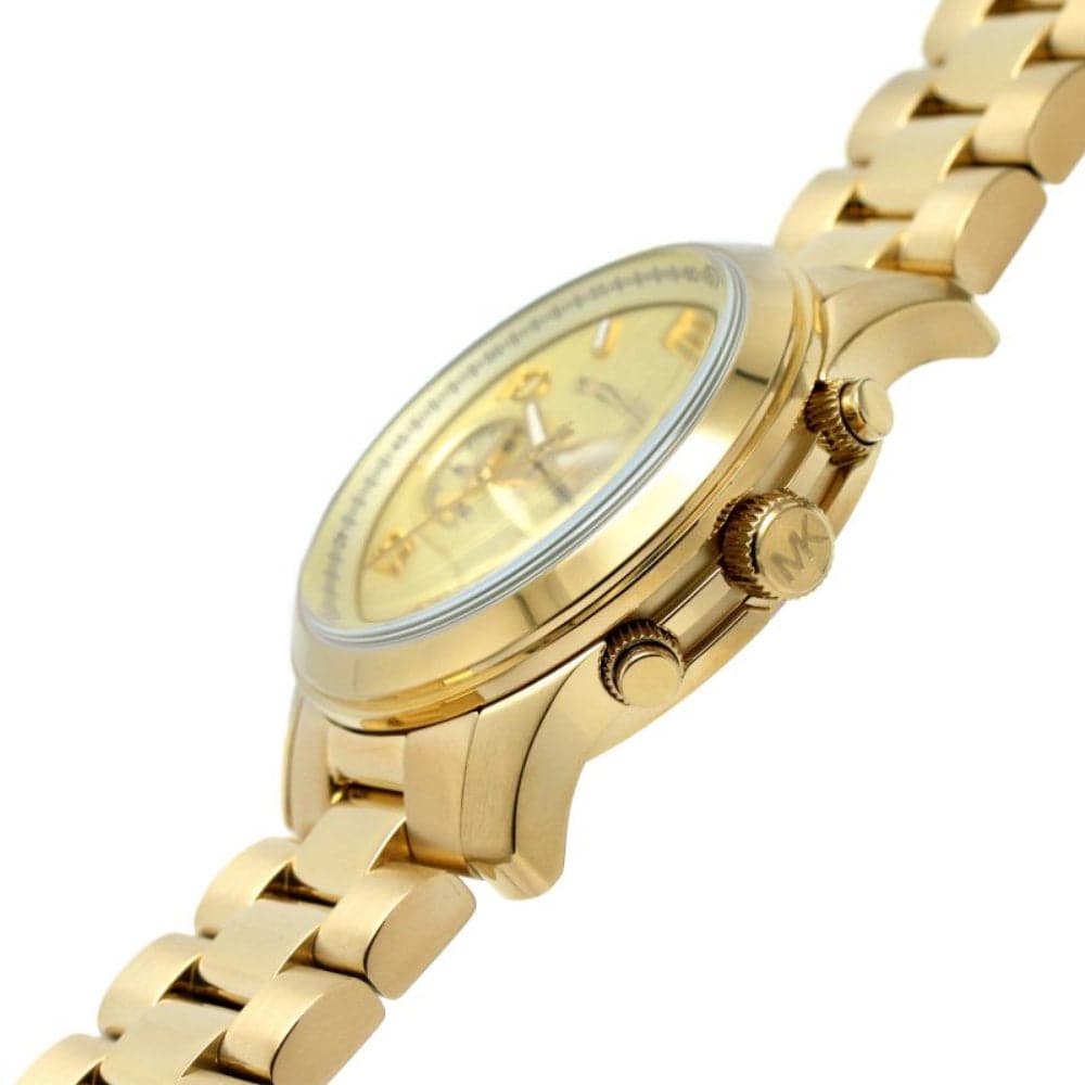 Michael Kors Chronograph Gold Stainless Steel Strap Women Watch MK7323 ...