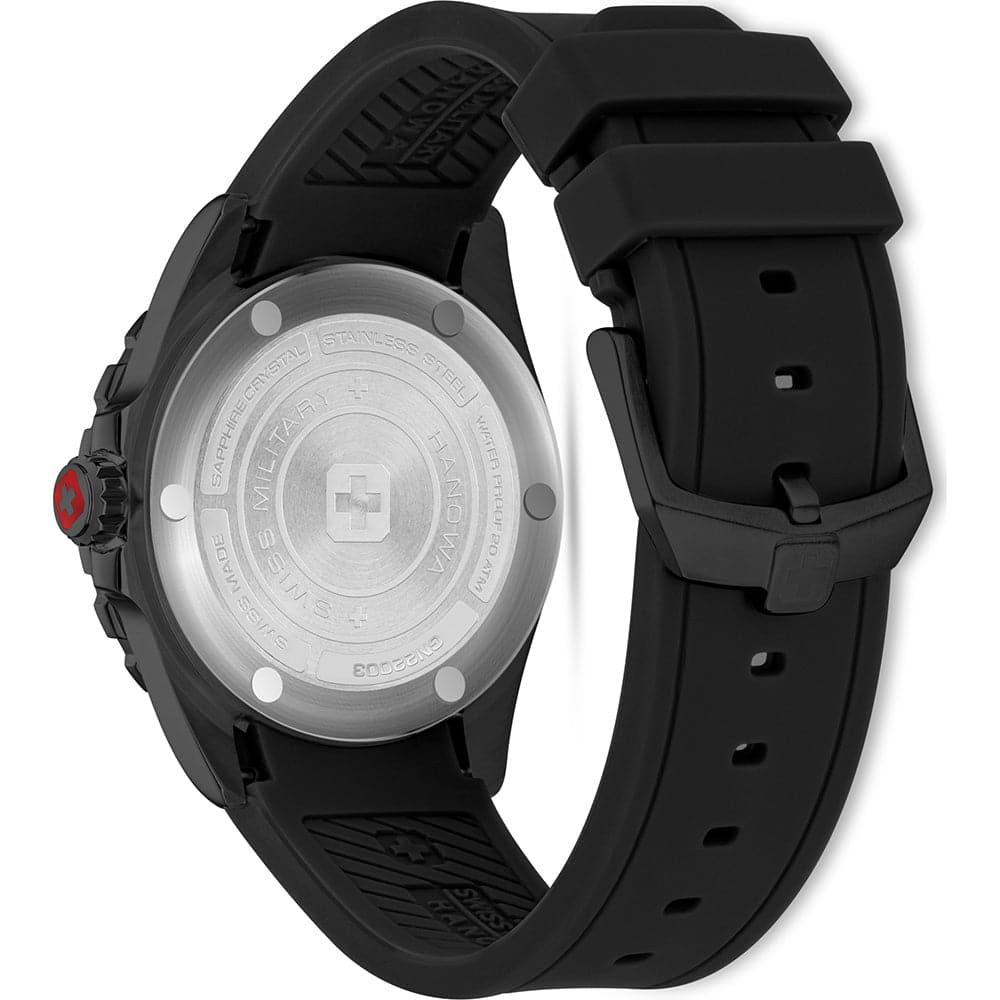 Swiss Military Hanowa Offshore Diver II Black Rubber Strap Men Watch S ...