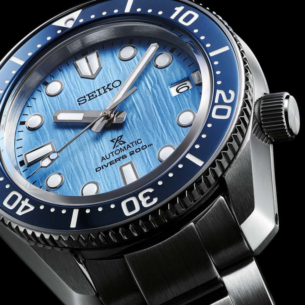 Seiko Prospex Light Blue Dial Silver Stainless Steel Strap Men Watch S ...