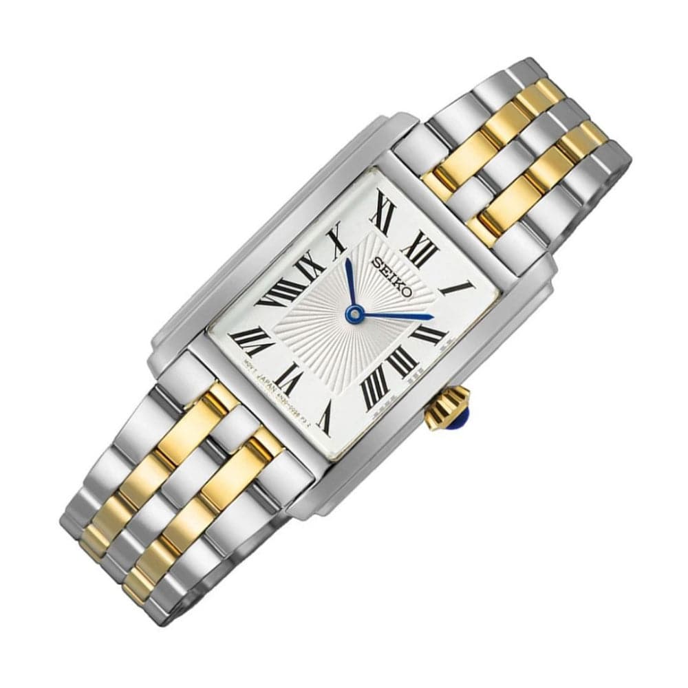 Seiko White Dial Two-Tone Stainless Steel Strap Women Watch SWR087P1 – H2 Hub