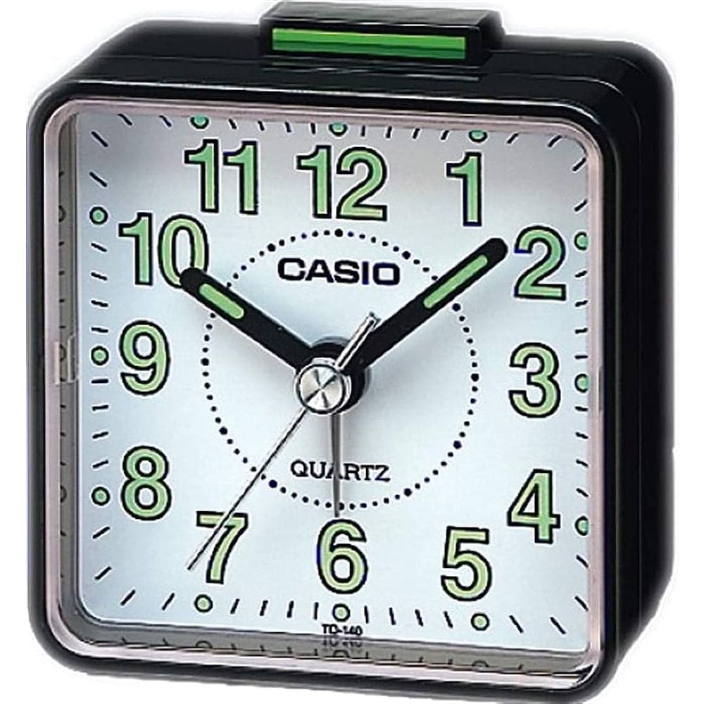 Casio Clock Traveler Small Size Black White Beeper Sound Alarm TQ-142 ...
