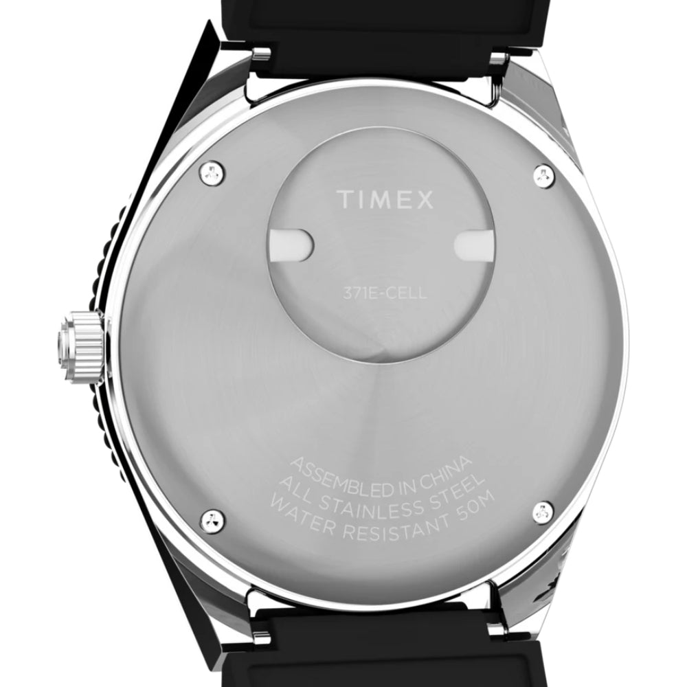 Timex Q GMT Black Synthetic Rubber Strap Men's Watch TW2W57500 – H2 Hub