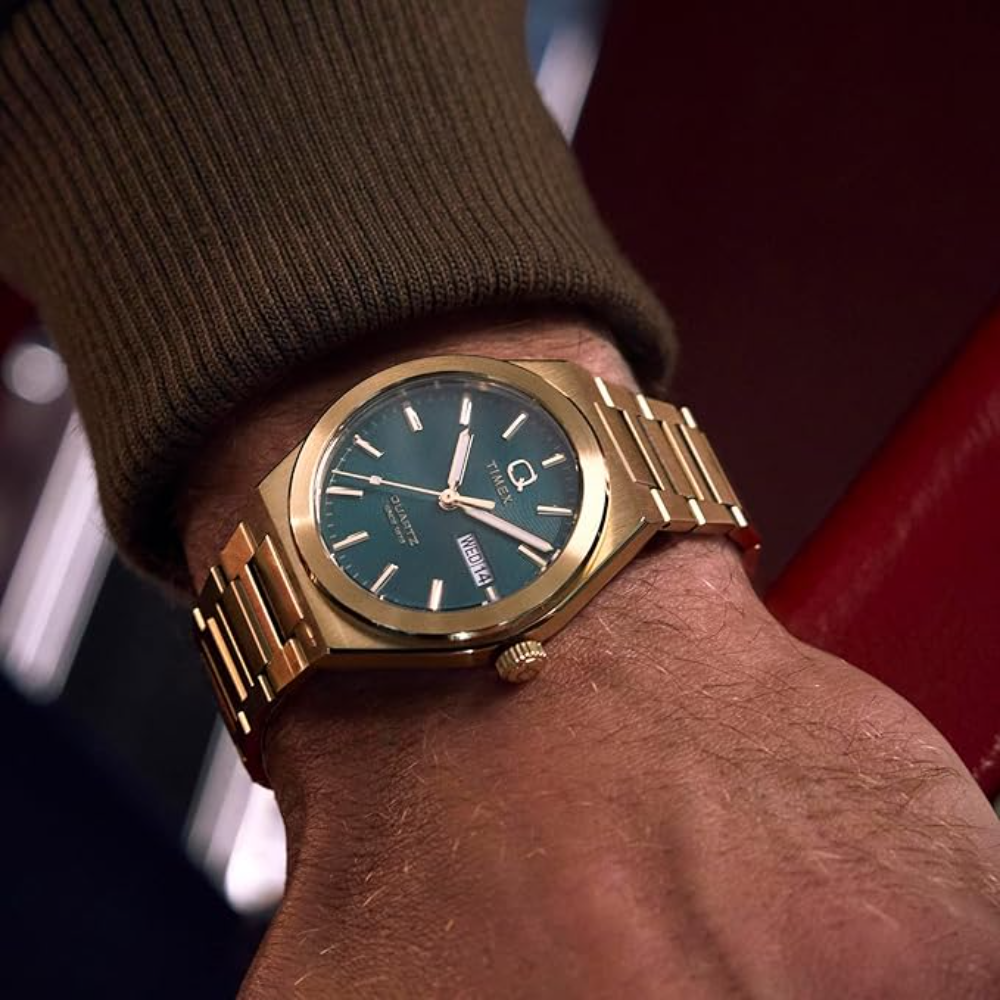Timex Q 1973 Gold Stainless Steel Strap Men's Watch TW2Y35100 – H2 Hub