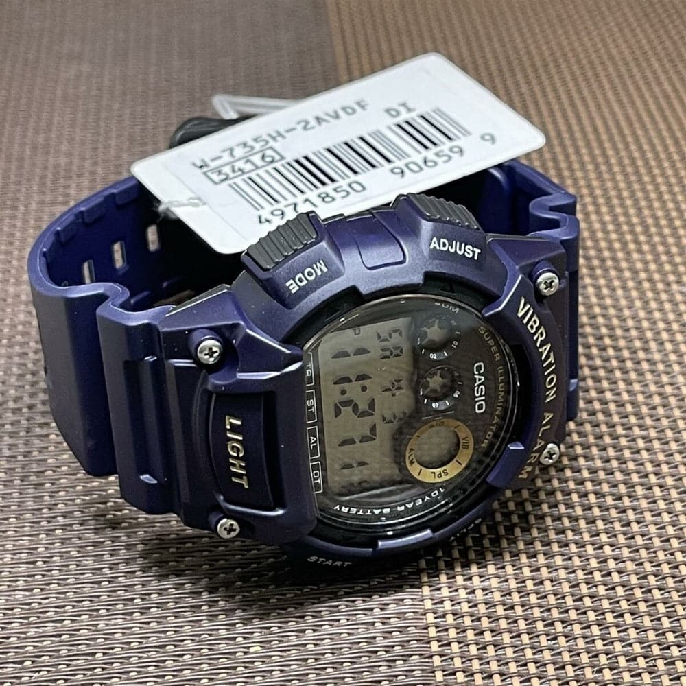Casio General Digital Blue Resin Strap Men Watch W-735H-2AVDF-P – H2 Hub