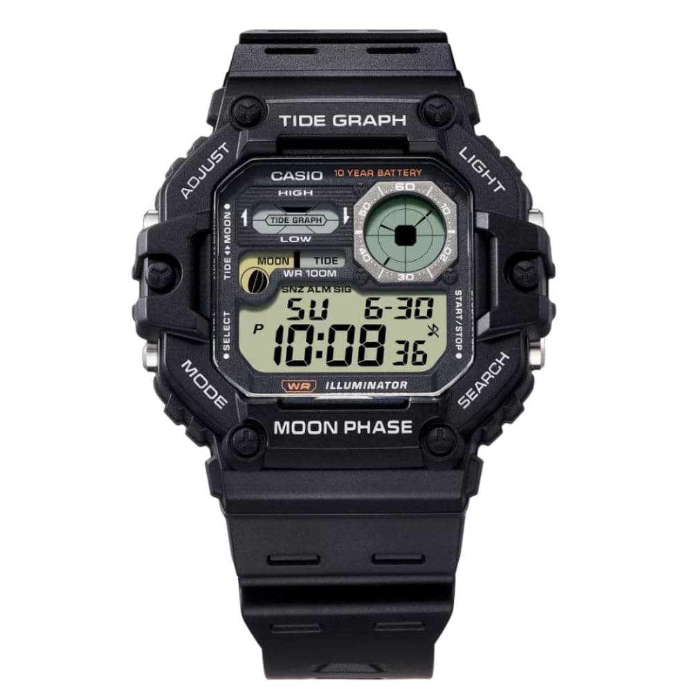 Casio General Digital Black Resin Strap Men Watch WS-1700H-1AVDF – H2 Hub