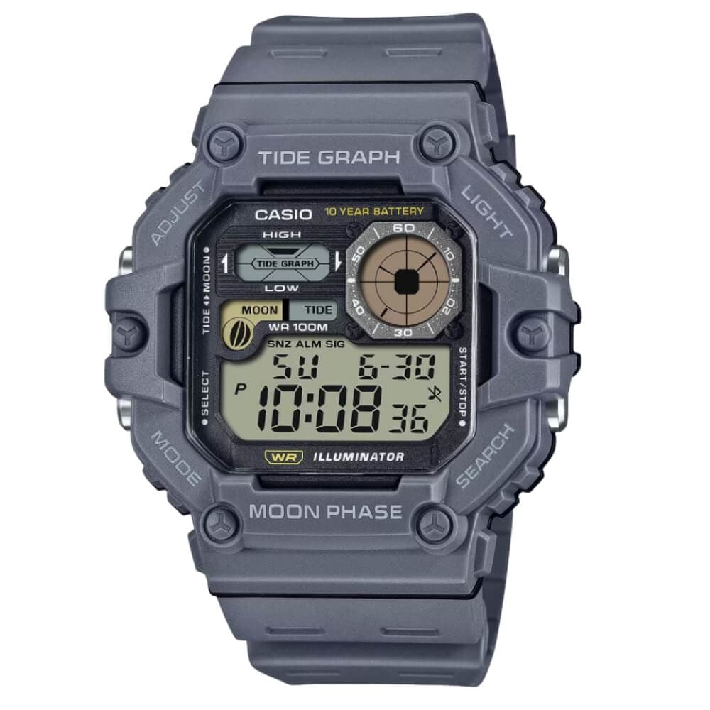 Casio General Digital Grey Resin Strap Men Watch WS-1700H-8AVDF – H2 Hub