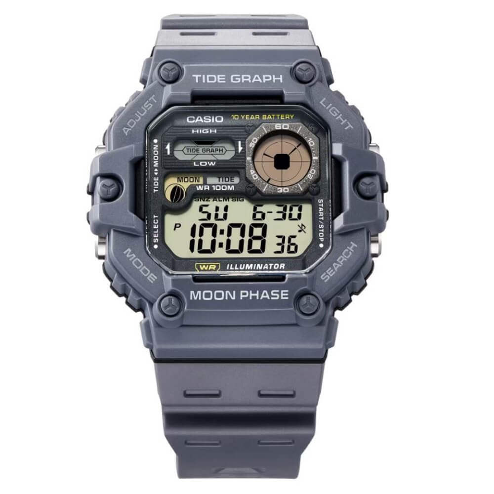 Casio General Digital Grey Resin Strap Men Watch WS-1700H-8AVDF – H2 Hub