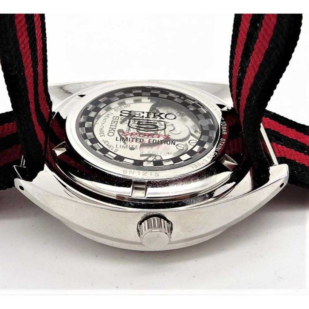 SEIKO 5 SPORTS SRPA87K1 AUTOMATIC MEN'S STRIPED NYLON STRAP WATCH – H2 Hub