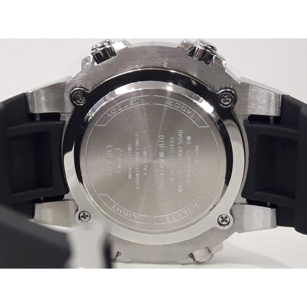 CASIO GENERAL AMW-870-1AVDF BLACK SILICON MEN'S WATCH – H2 Hub