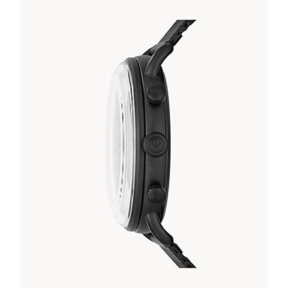 EMPORIO ARMANI AR11264 CHRONOGRAPH BLACK STAINLESS STEEL MEN'S WATCH ...