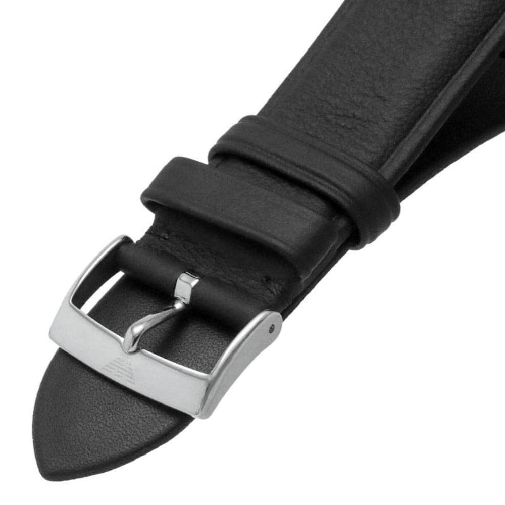 Emporio Armani AR11431 Chronograph Black Leather Men's Watch – H2 Hub