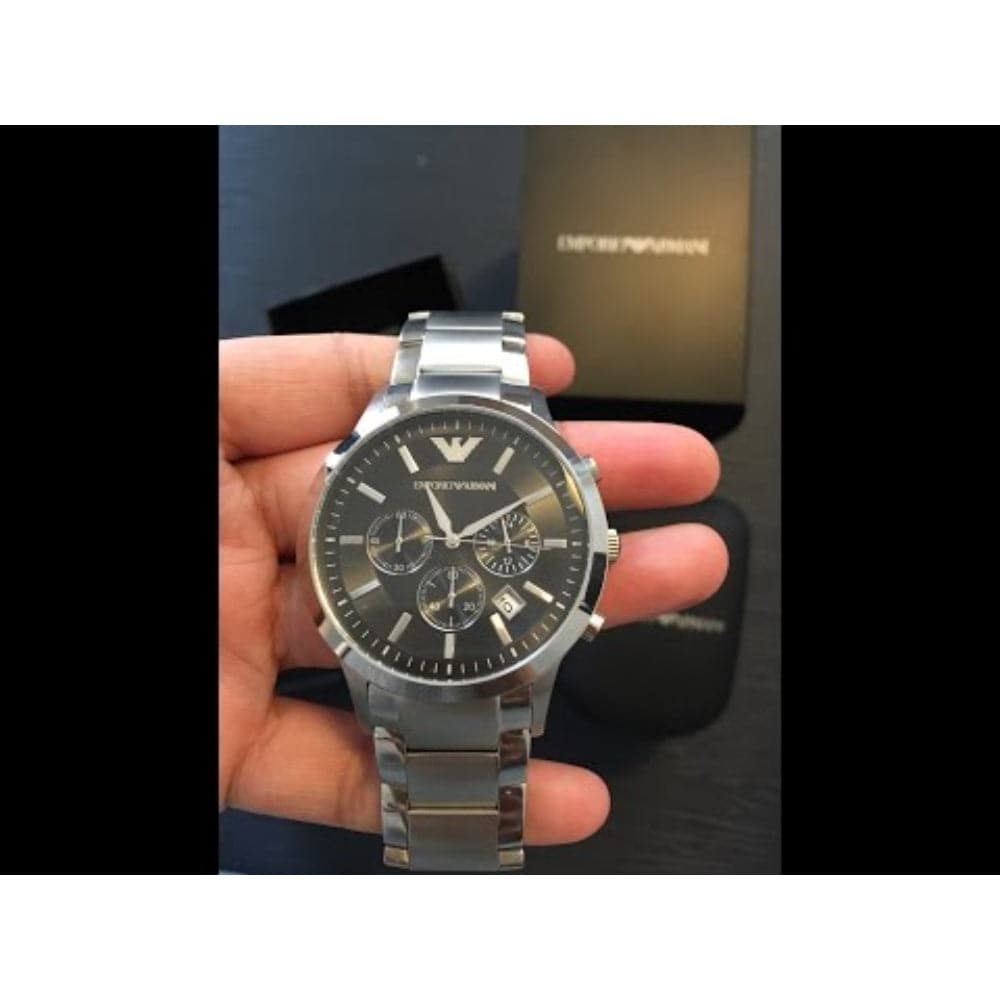 EMPORIO ARMANI CLASSIC AR2434 STAINLESS STEEL WRIST MEN'S WATCH – H2 Hub