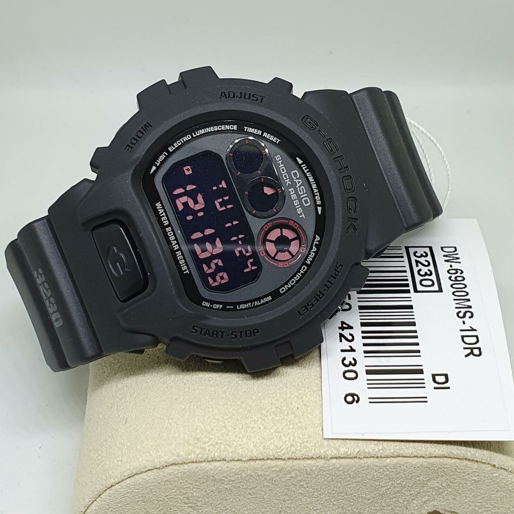 Casio G-Shock Digital Black Dial And Resin Strap Men Watch DW-6900MS-1 ...