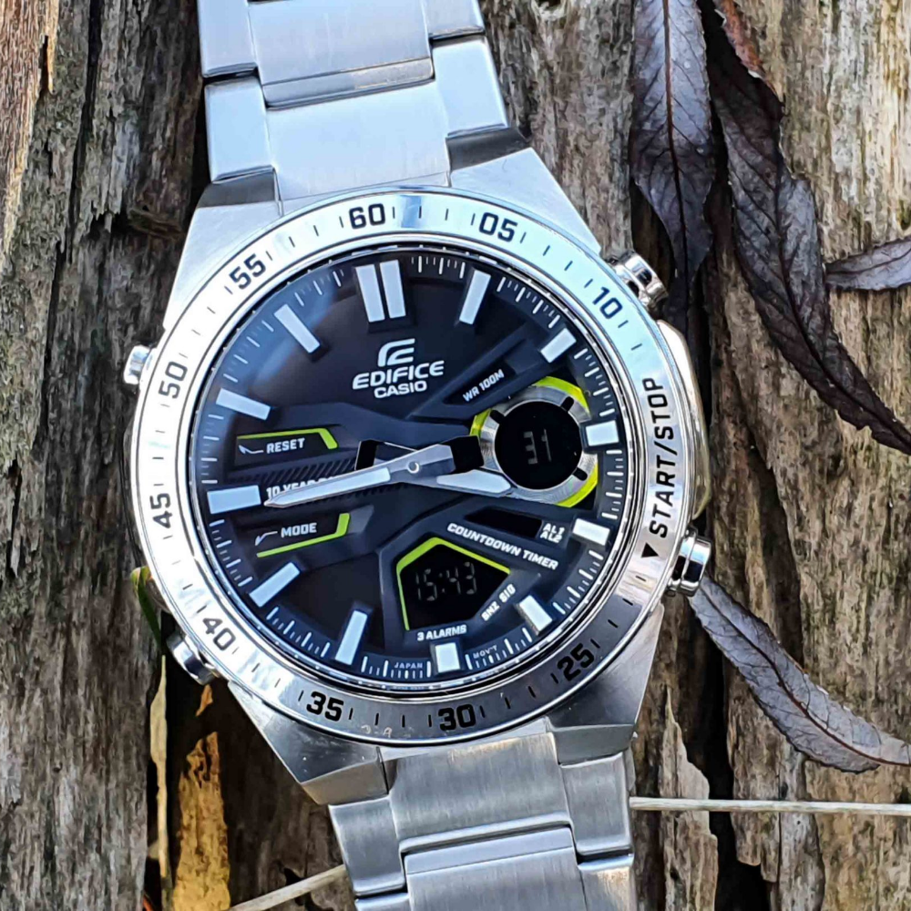 CASIO EDIFICE EFV-C110D-1A3VDF SILVER STAINLESS MEN WATCH – H2 Hub