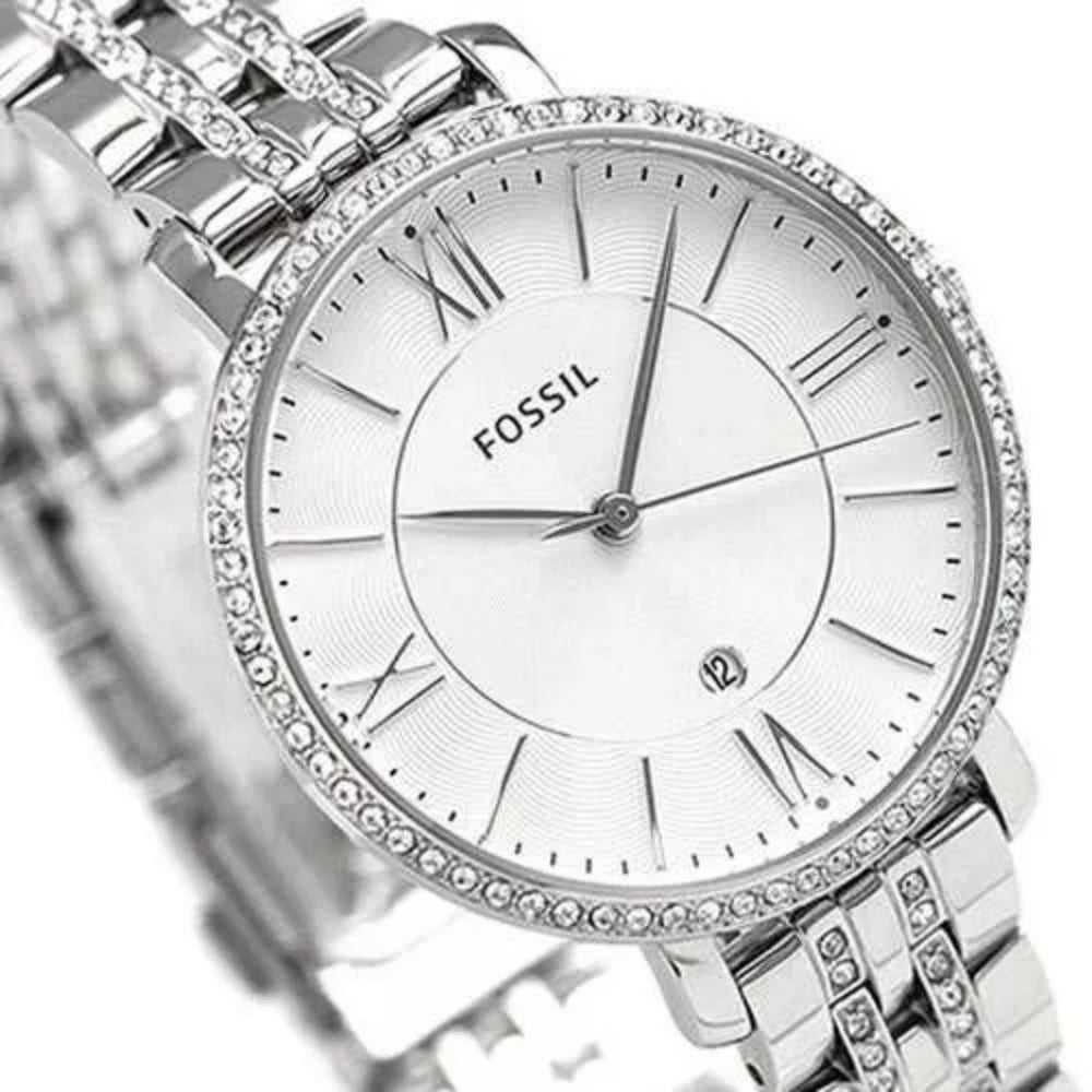 FOSSIL JACQUELINE SILVER STAINLESS STEEL ES3545 WOMEN'S WATCH – H2 Hub