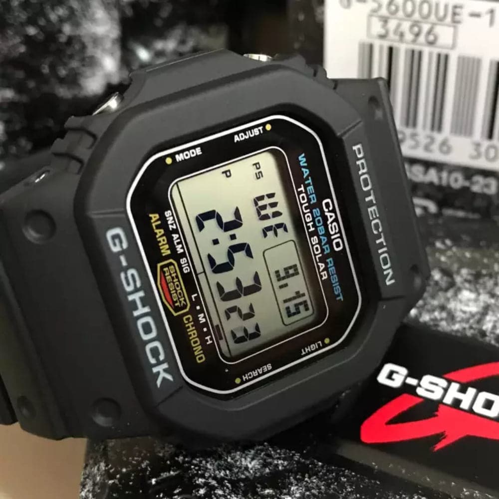 CASIO G-SHOCK G-5600UE-1DR-P BLACK RESIN STRAP MEN WATCH – H2 Hub