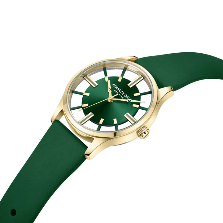 Kenneth Cole Green Dial With Gold Mesh Strap Women Watch KCWLG2236902 ...