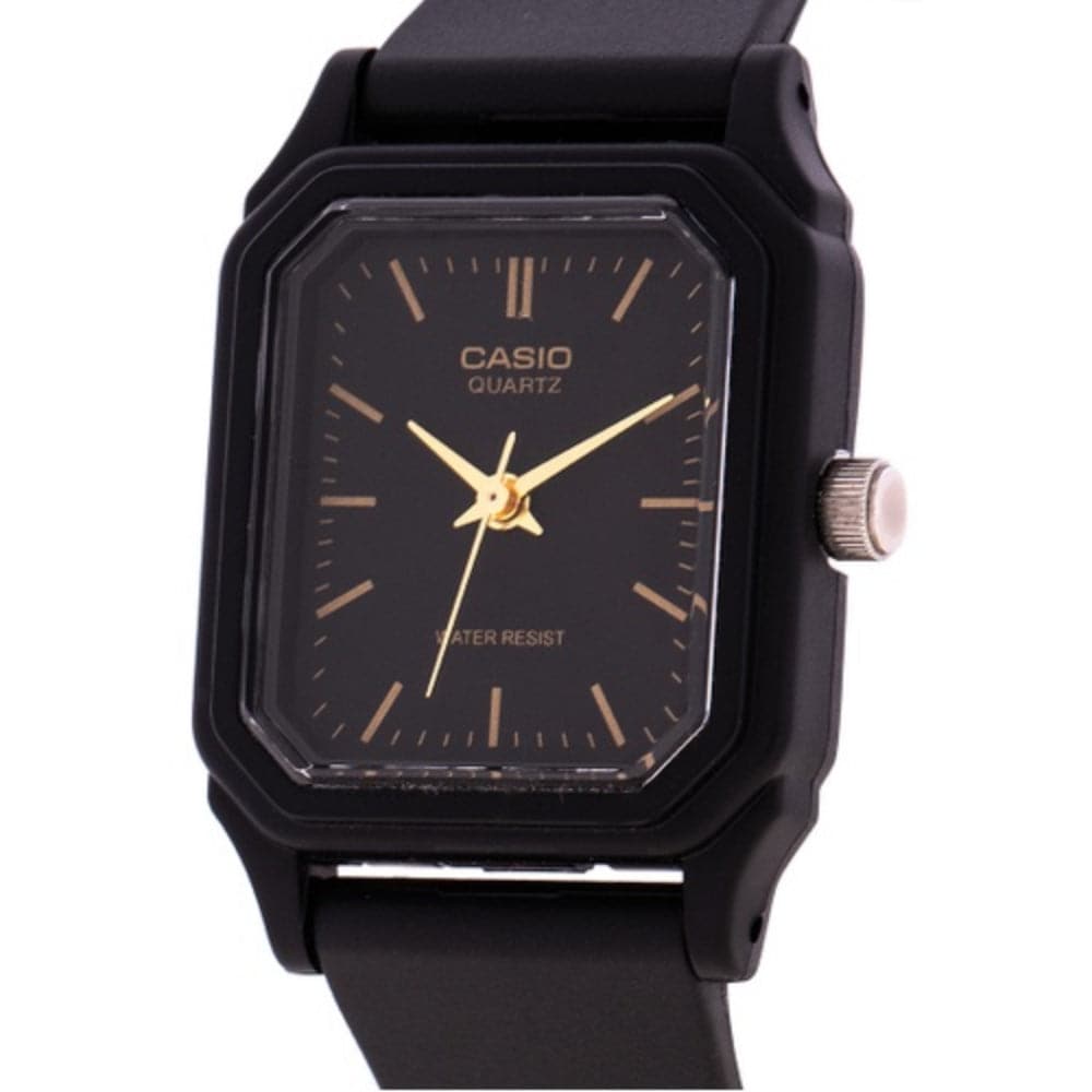 CASIO LQ-142-1EDF-P BLACK RUBBER UNISEX WATCH – H2 Hub