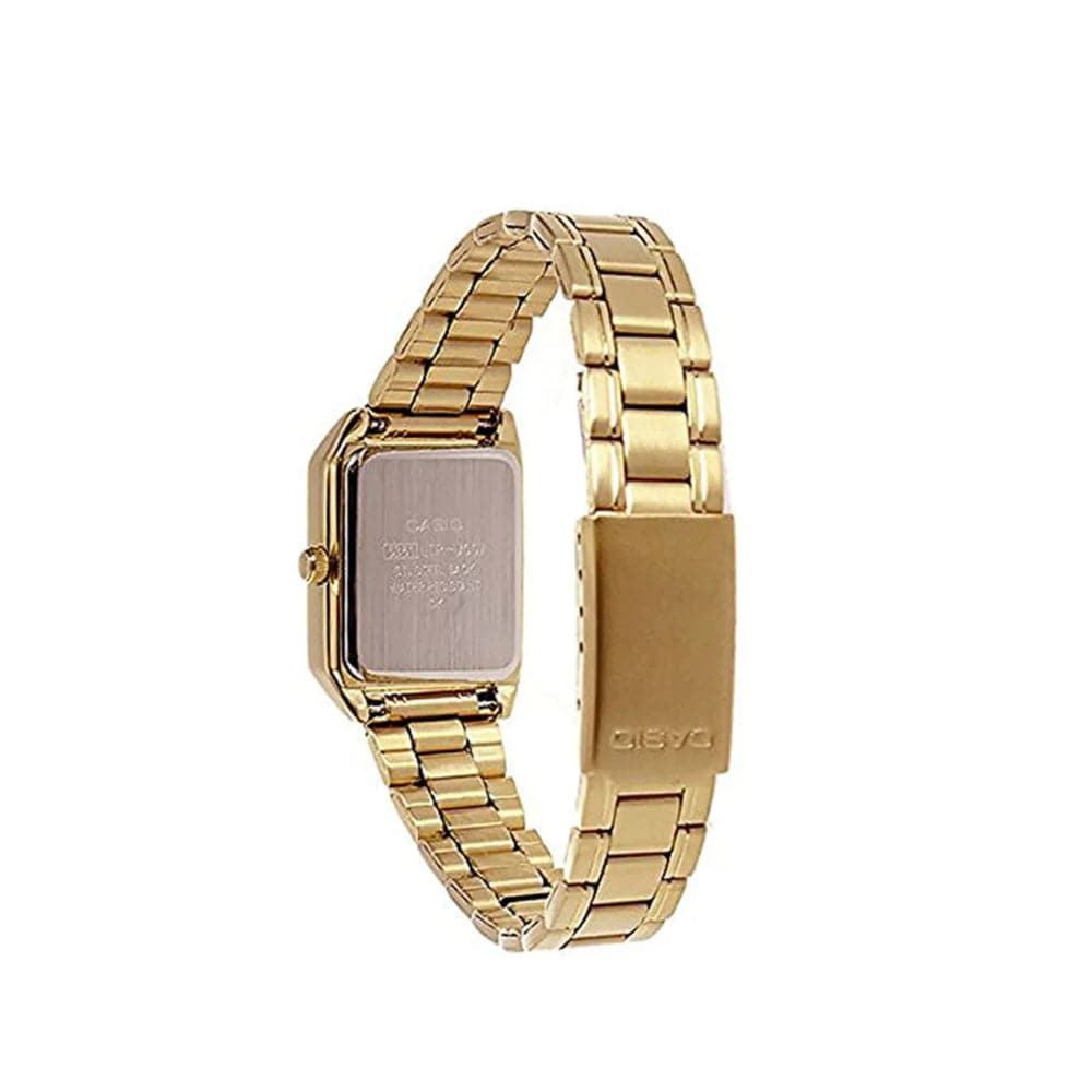 CASIO ANALOG LTP-V007G-9EUDF-P GOLD STAINLESS STEEL WOMEN WATCH – H2 Hub